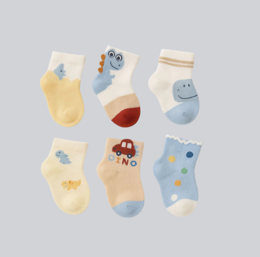 Unisex Baby Socks- set of 6 – Nestlooms